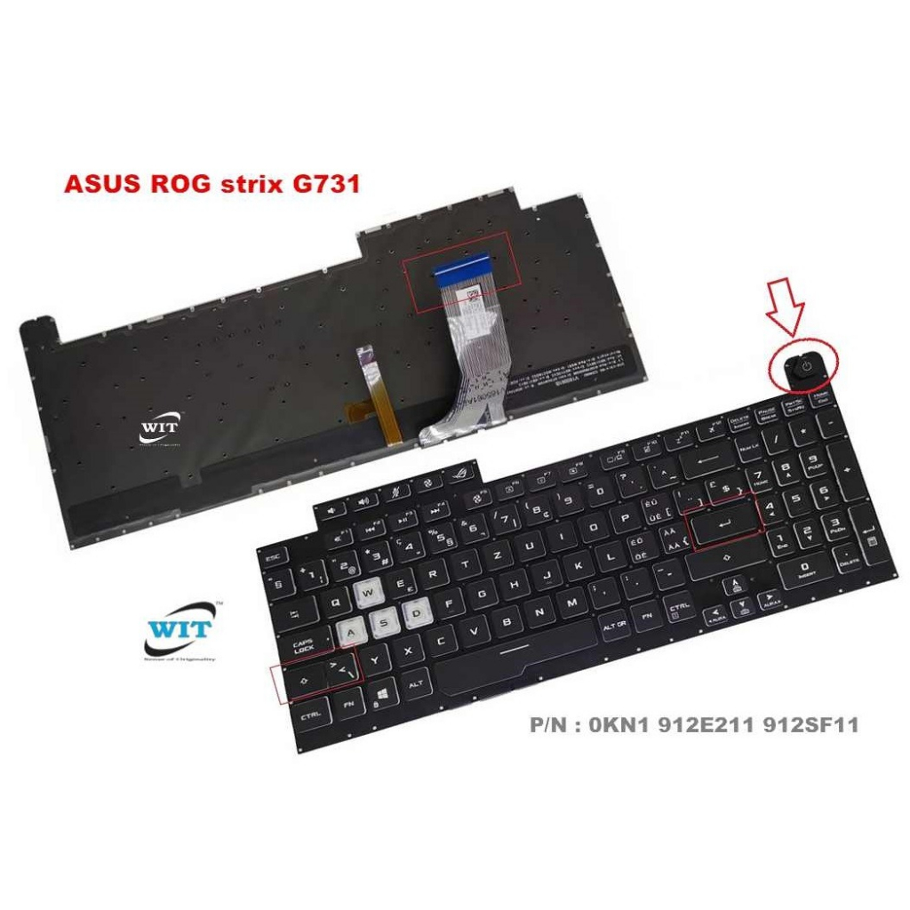 Jual KEYBOARD ASUS ROG STRIX G531 G531G G531GD G531GT G531GU G531GV ...
