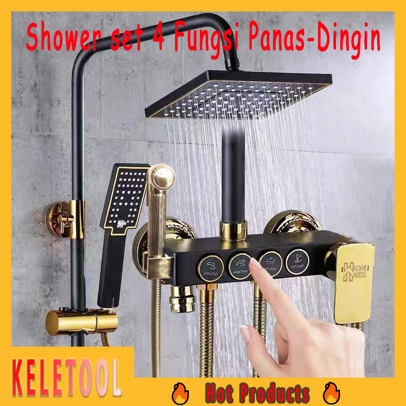 Jual Shower Kamar Mandi Shower set 4 Fungsi Panas-Dingin Dengan Faucet ...