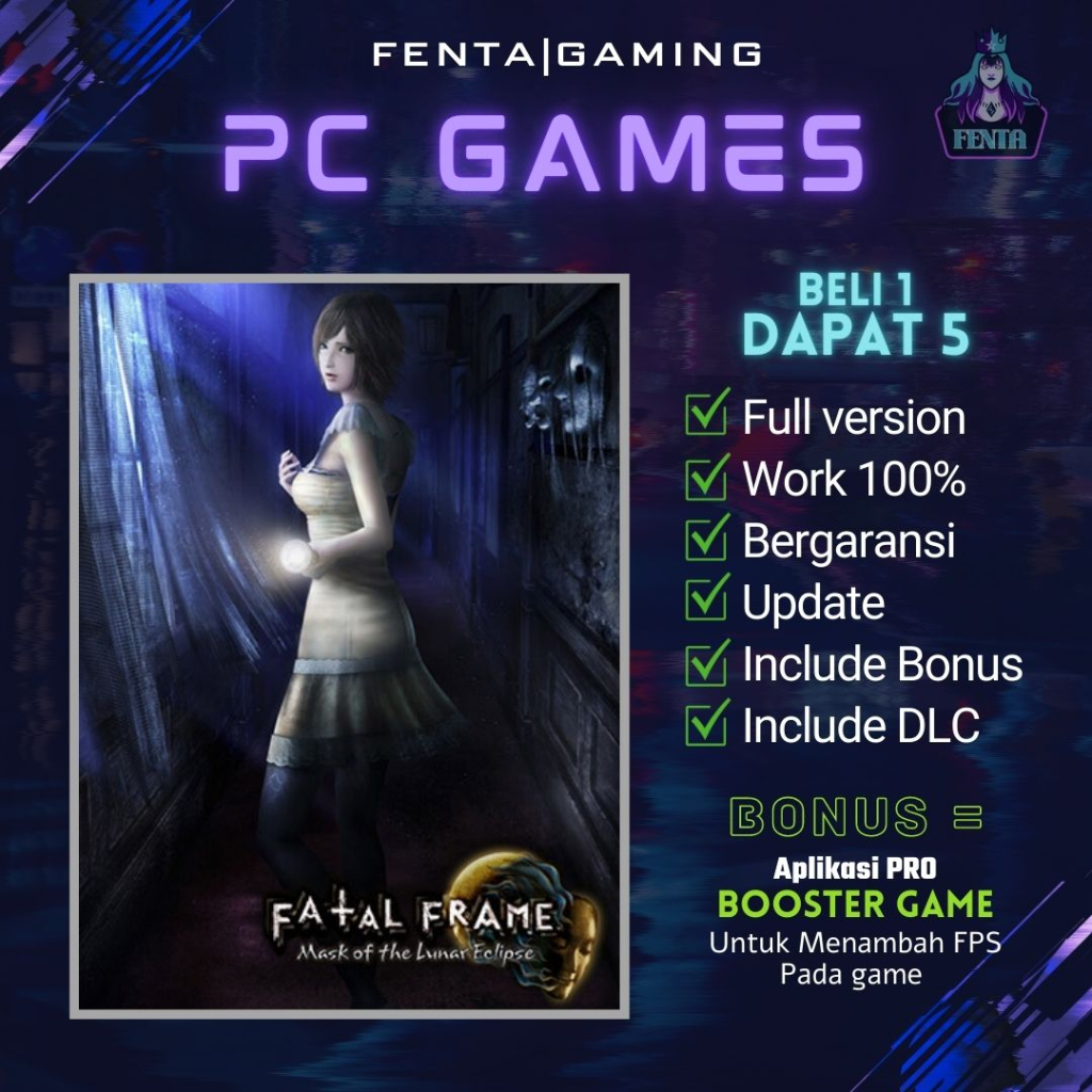 Jual FATAL FRAME PROJECT ZERO MASK OF THE LUNAR ECLIPSE DELUXE EDITION ...