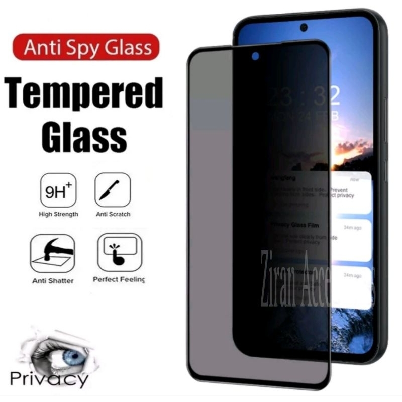 Jual Tempered glass anti spy anti intip full layar Samsung A54 5G anti privacy | Shopee Indonesia