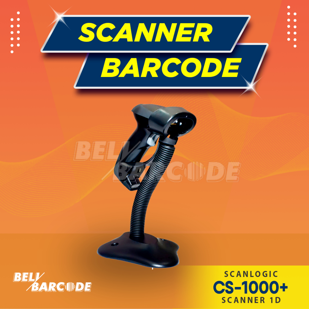 Jual SCANNER BARCODE SCANLOGIC CS 1000 1D AUTO SCAN+STAN | Shopee Indonesia