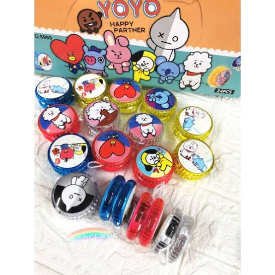 Jual Mainan Anak Yoyo Karakter BT21 Dinosaurus LED | Shopee Indonesia