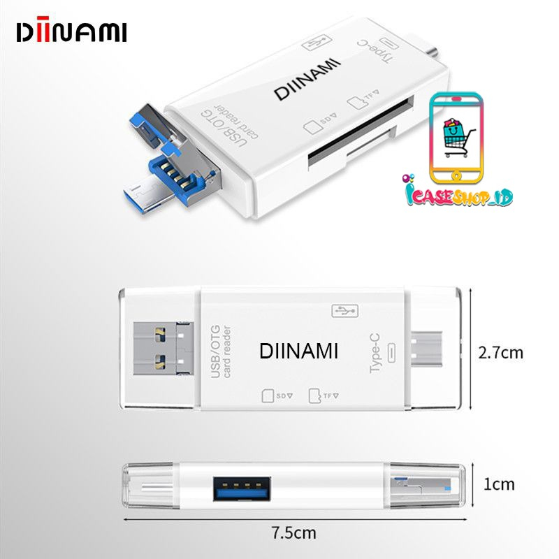 Jual DIINAMI HIGH SPEED 6 IN 1 OTG CARD READER USB 3.0 SD TF MICRO SD ...