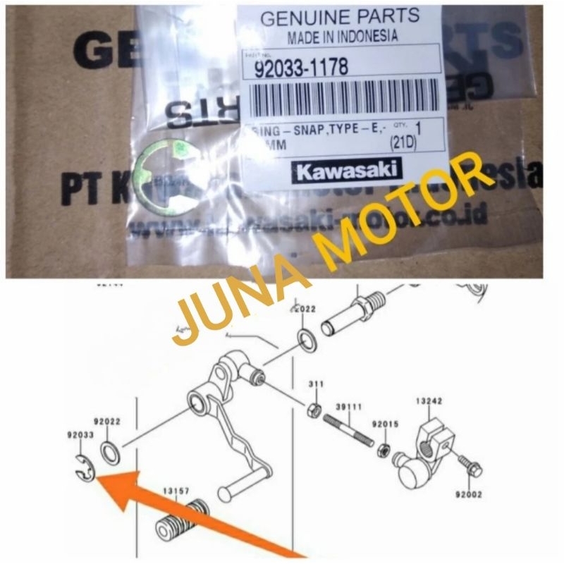 Jual klip clip ring snap operan gigi persneling ninja rr r ss original ...