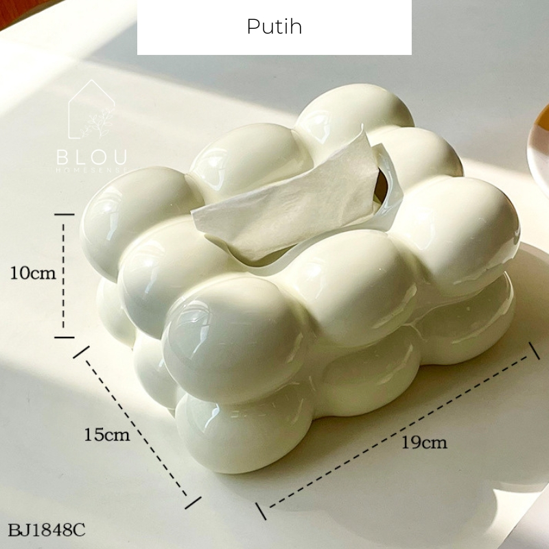 Jual Blou Tempat Tissue Unik Marshmallow Dekorasi Korean Style Tissue ...