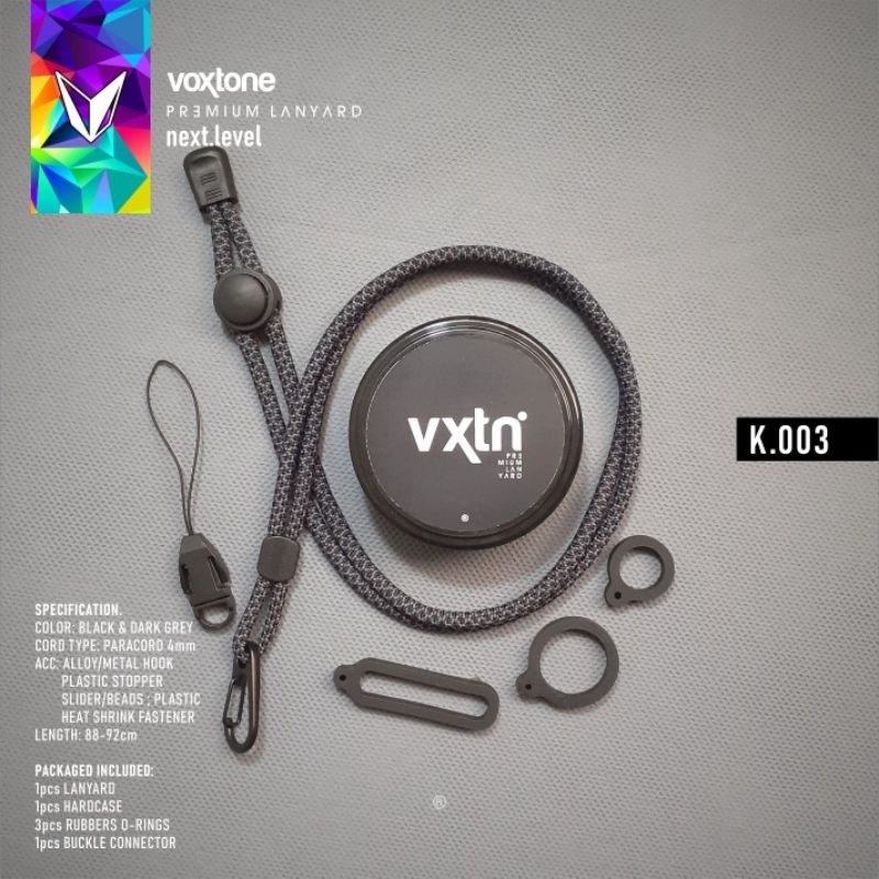 Jual Premium Lanyard - Kalung Pengait untuk HP, ID Card, Flash Disc, Camera - Voxtone Next Level ...