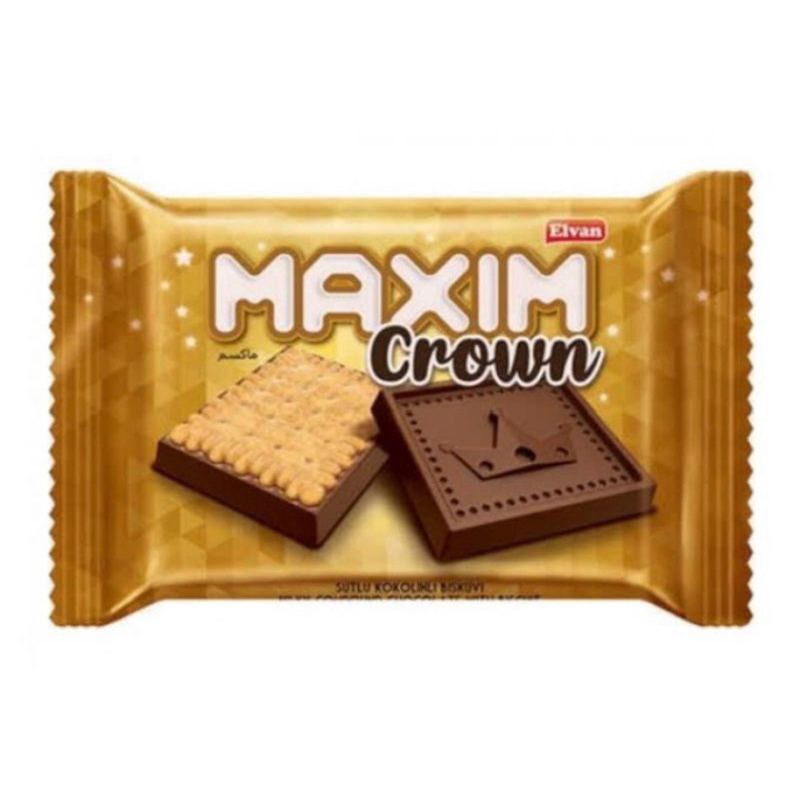 Jual ELVAN MAXIM CROWN BISCUIT ECER / MAXIM CROWN BISCUIT LAPIS COKLAT ...