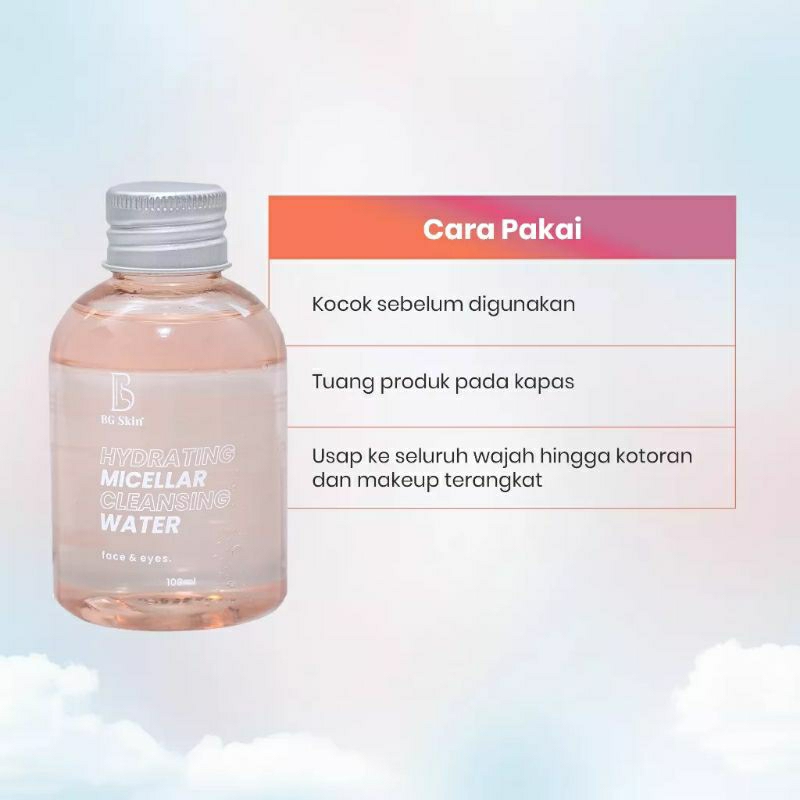 Jual BG SKIN HYDRATING MICELLAR CLEANSING WATER ORIGINAL | KRIM MALAM ...