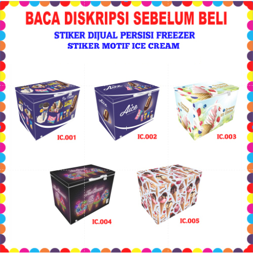 Jual STIKER FREEZER ICE CREAM 100, 200 & 300 Lt | Shopee Indonesia