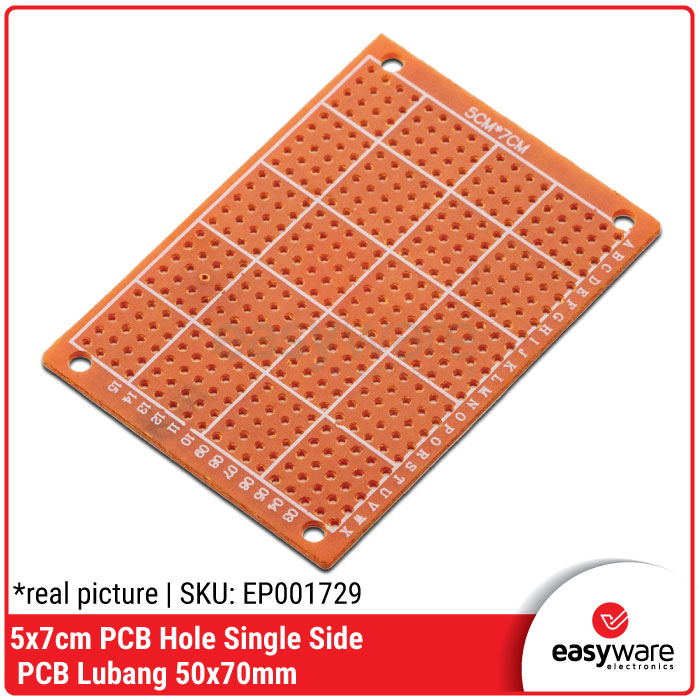 Jual PCB hole single side 5x7cm PCB Dot Matrix 5x7cm PCB Lubang 5x7cm ...