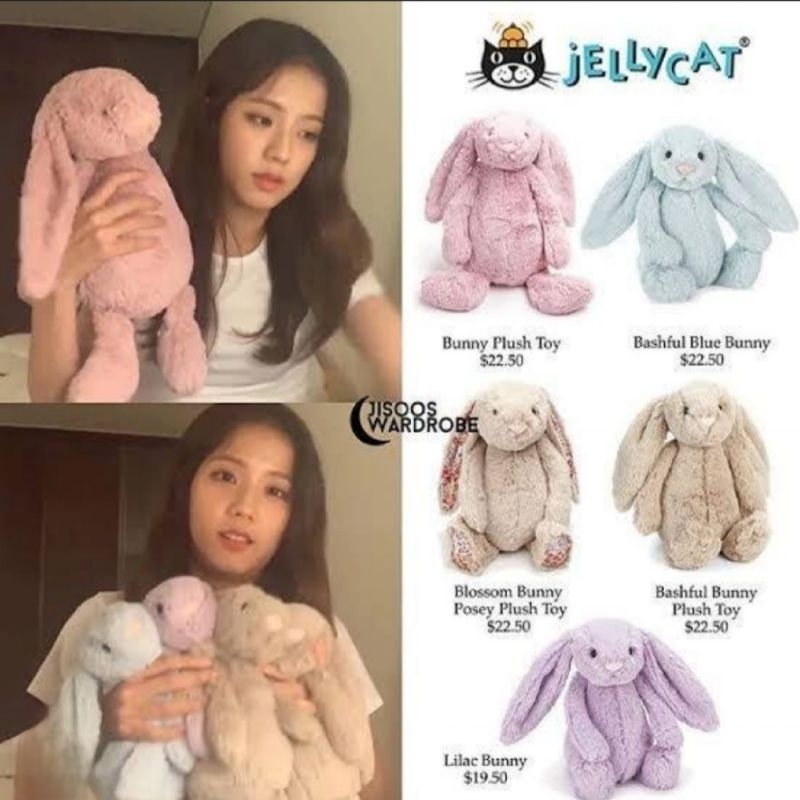 Jual Blackpink Jisoo Bashful Bunny Jellycat / Boneka Kelinci Jellycat ...