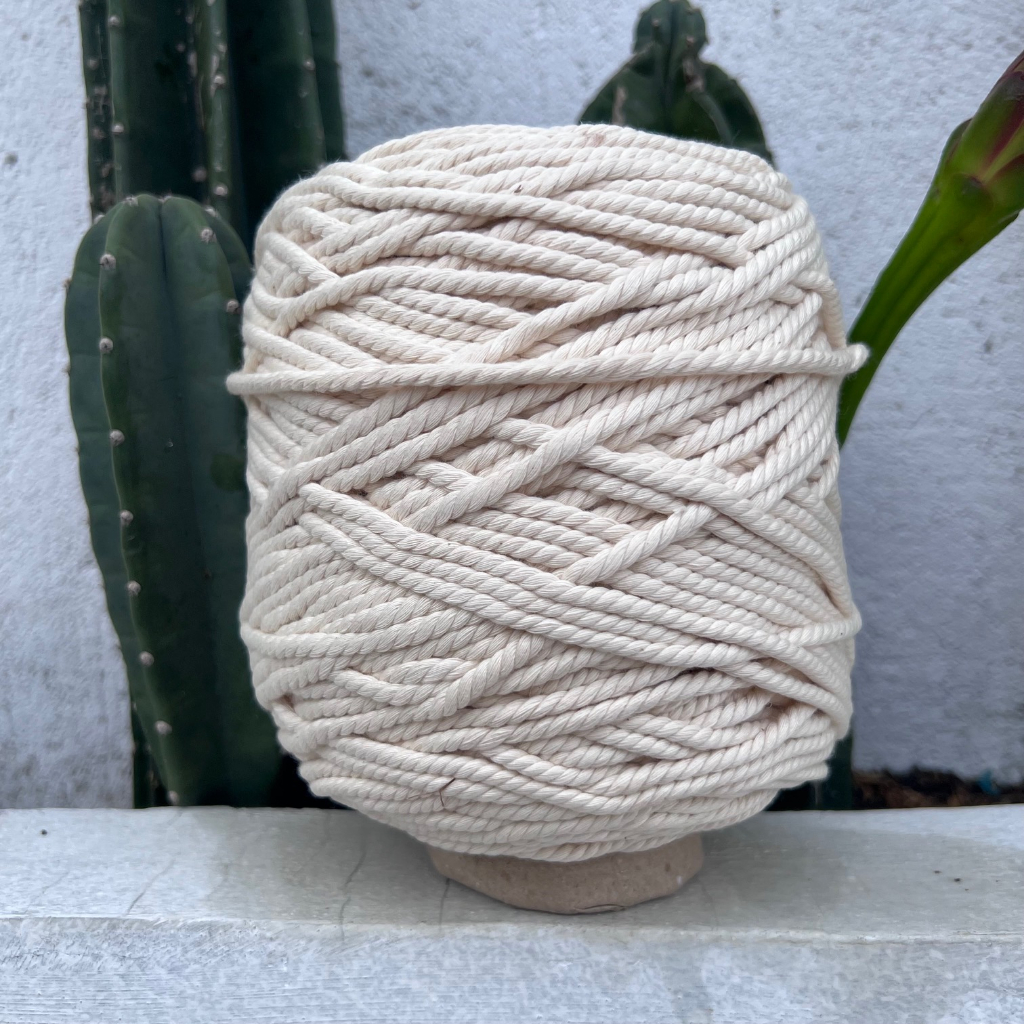 Jual Tali macrame Grade A 2mm 3mm 4mm super katun cotton rope 4mm 3mm ...