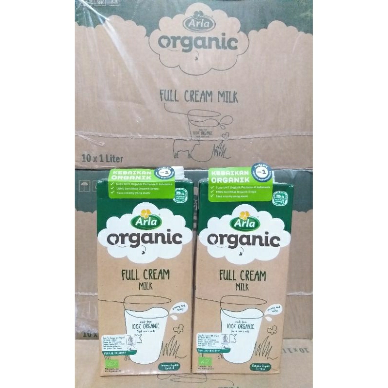 Jual Arla UHT Organic Full Cream Milk 1lt | Shopee Indonesia