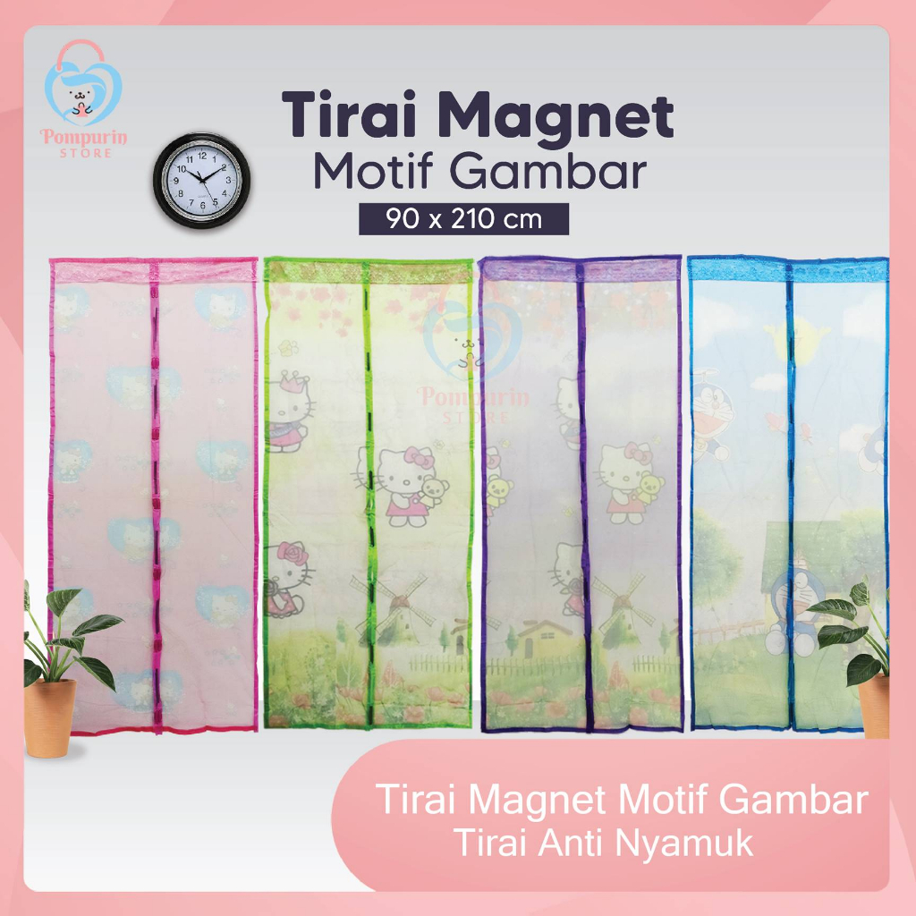 Jual Tirai Magnet Motif Gambar - Tirai Anti Nyamuk / Mosquito Net ...