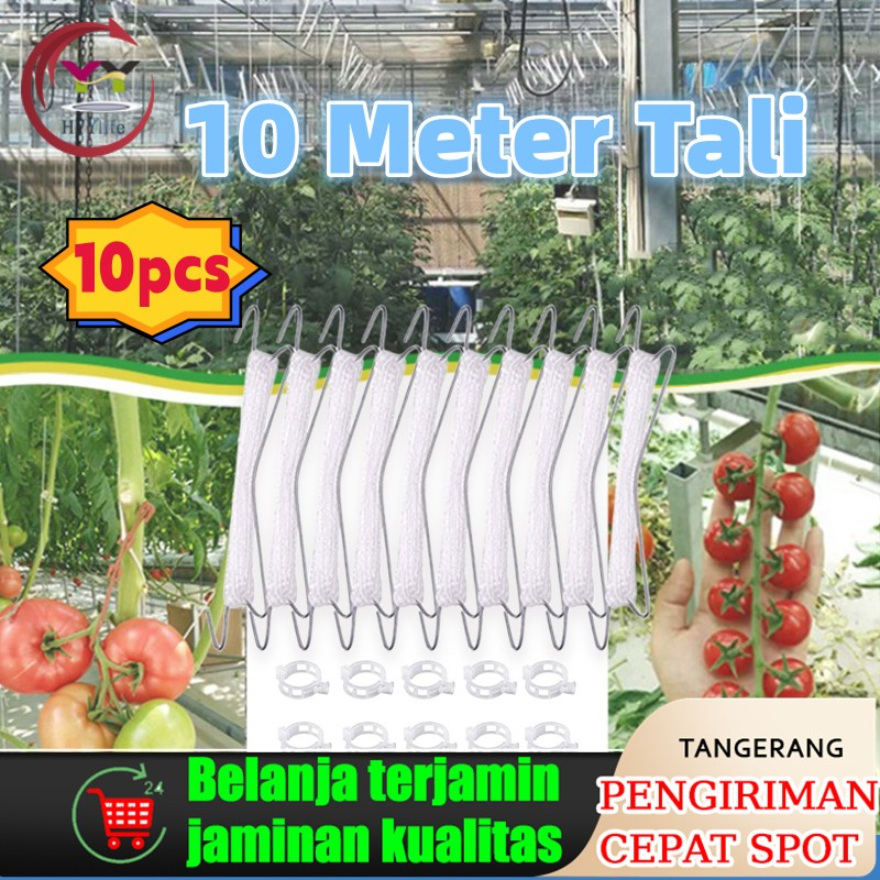 Jual 10pcs Klip Kait Penarik/Alat kait taman kait/tomat tali kait/tomat ...