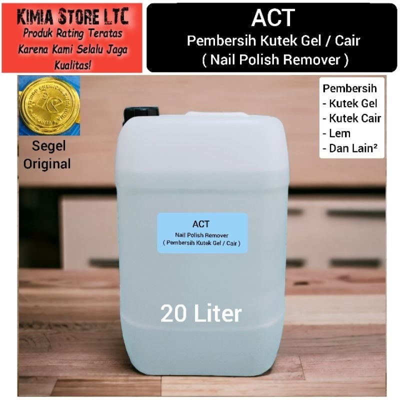 Jual Aseton 20 LITER / Acetone 20 Liter / Pembersih Cat Kuku/Kutek ...