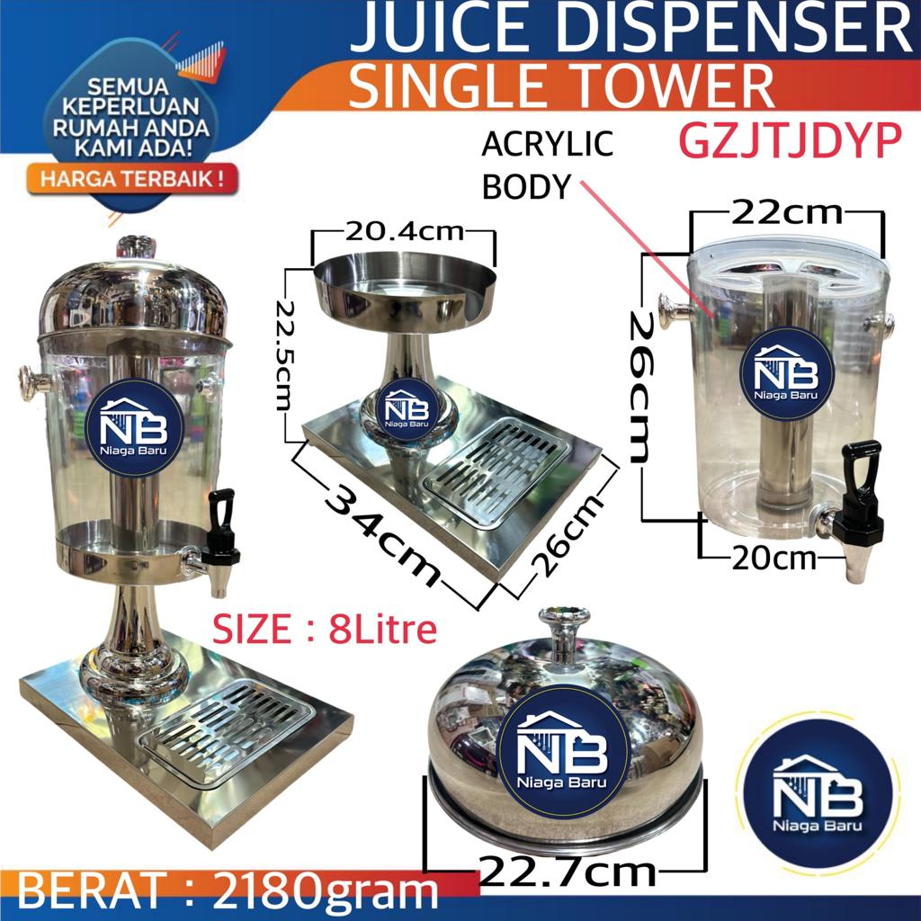 Jual Hotel Juice Dispenser 8 liter Juicer stainless steel Dispenser ...
