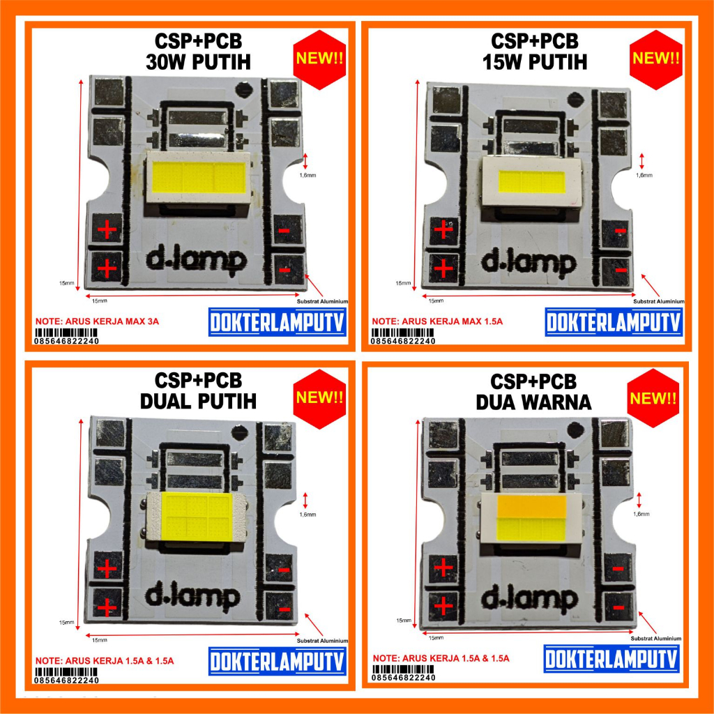 Jual MCP CSP + PCB 15W 30W PUTIH DIY PROYEKTOR LED 3570 9V DOKTERLAMPUTV | Shopee Indonesia