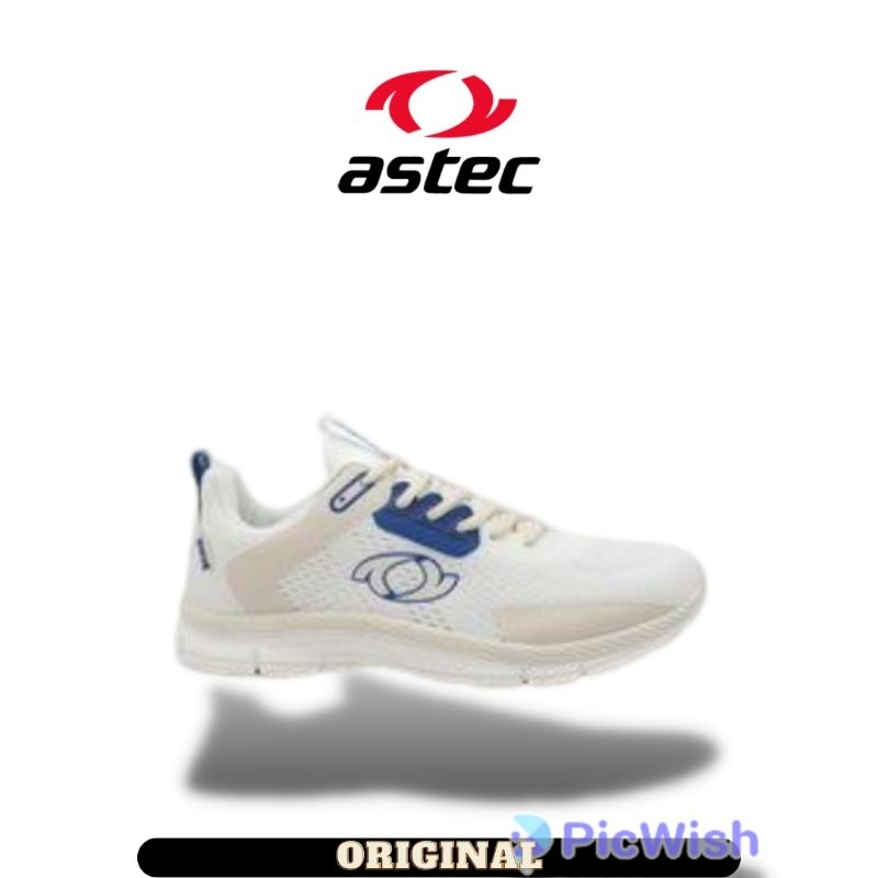 Jual Sepatu Astec George Running White Blue Original | Shopee Indonesia