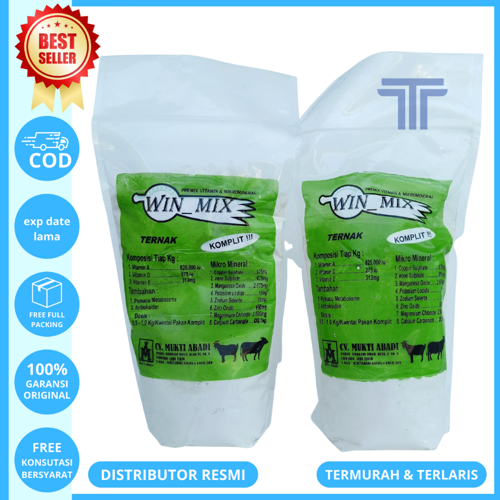 Jual WIN MIX TERNAK 1.5 KG - Premix Komplit untuk Ternak Ruminansia ...