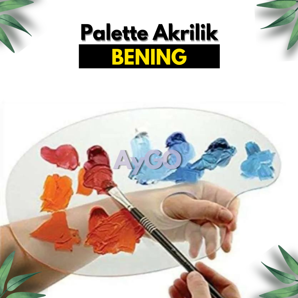 Jual PALETTE ACRYLIC / PALETTE LUKIS / PALET AKRILIK / PALET TRANSPARAN ...