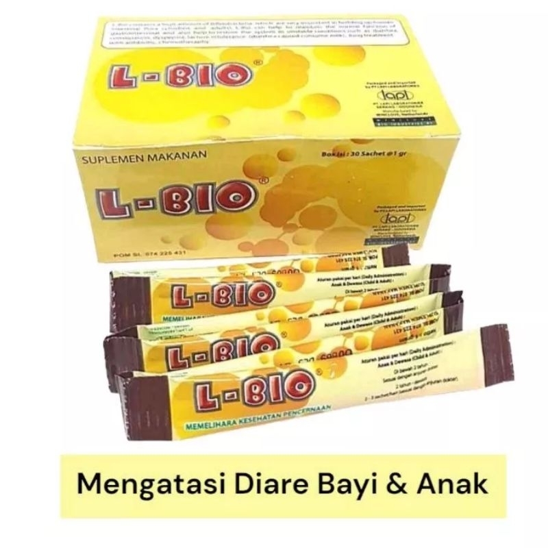 Jual L-Bio Sachet (Probiotik Untuk Memelihara Kesehatan Pencernaan Bayi ...
