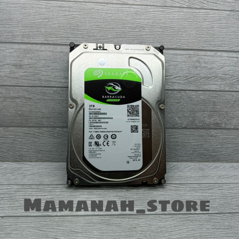 Jual HDD 3TB BARACCUDA PC CPU COMPUTER SENTINEL 100% GARANSI 1 TAHUN ...