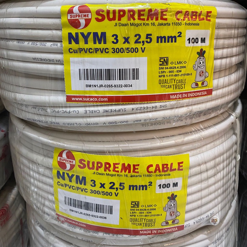 Jual Kabel NYM 3x2,5mm Supreme 100m Original | Shopee Indonesia