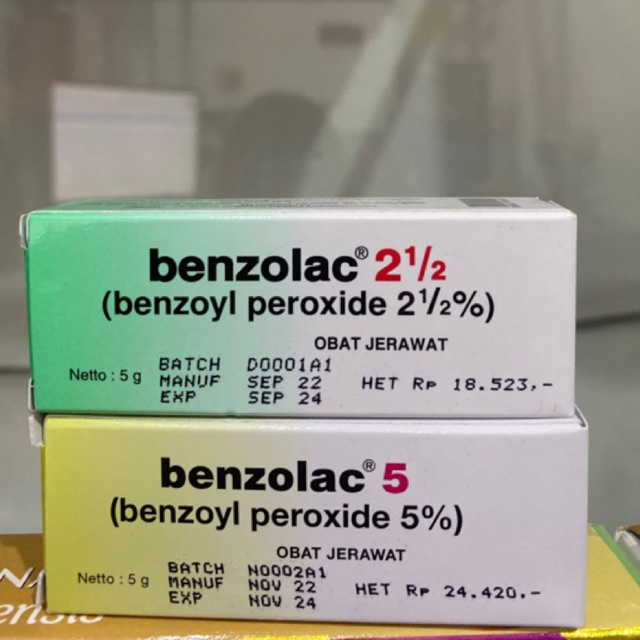 Jual Benzolac Obat Jerawat/2 Dosis(2 1/2%, 5%) | Shopee Indonesia