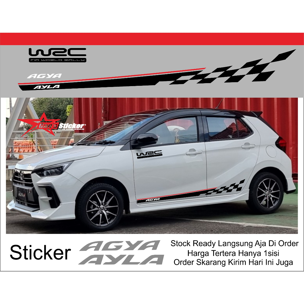 Jual sticker all new agya 2023 sticker all new ayla 2023 | Shopee Indonesia