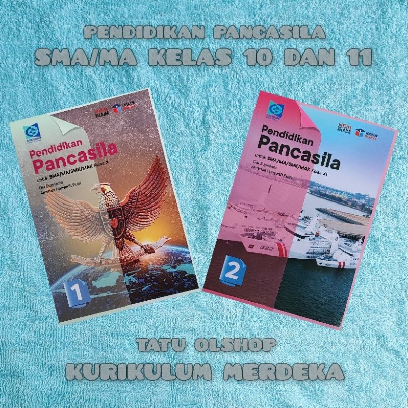 Jual Buku Kurikulum Merdeka Pendidikan Pancasila SMA Kelas 10 11 X XI 1 2 Original Penerbit ...