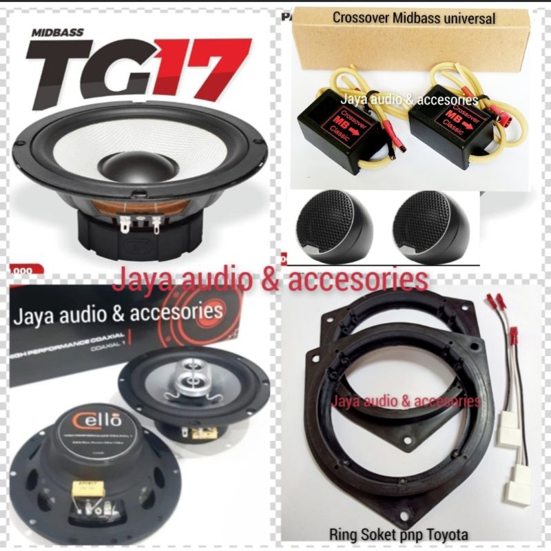 Jual Speaker Cello TG17 Tweeter Solution up-Coaxial Cello include Ring Soket Speaker PNP Inova ...