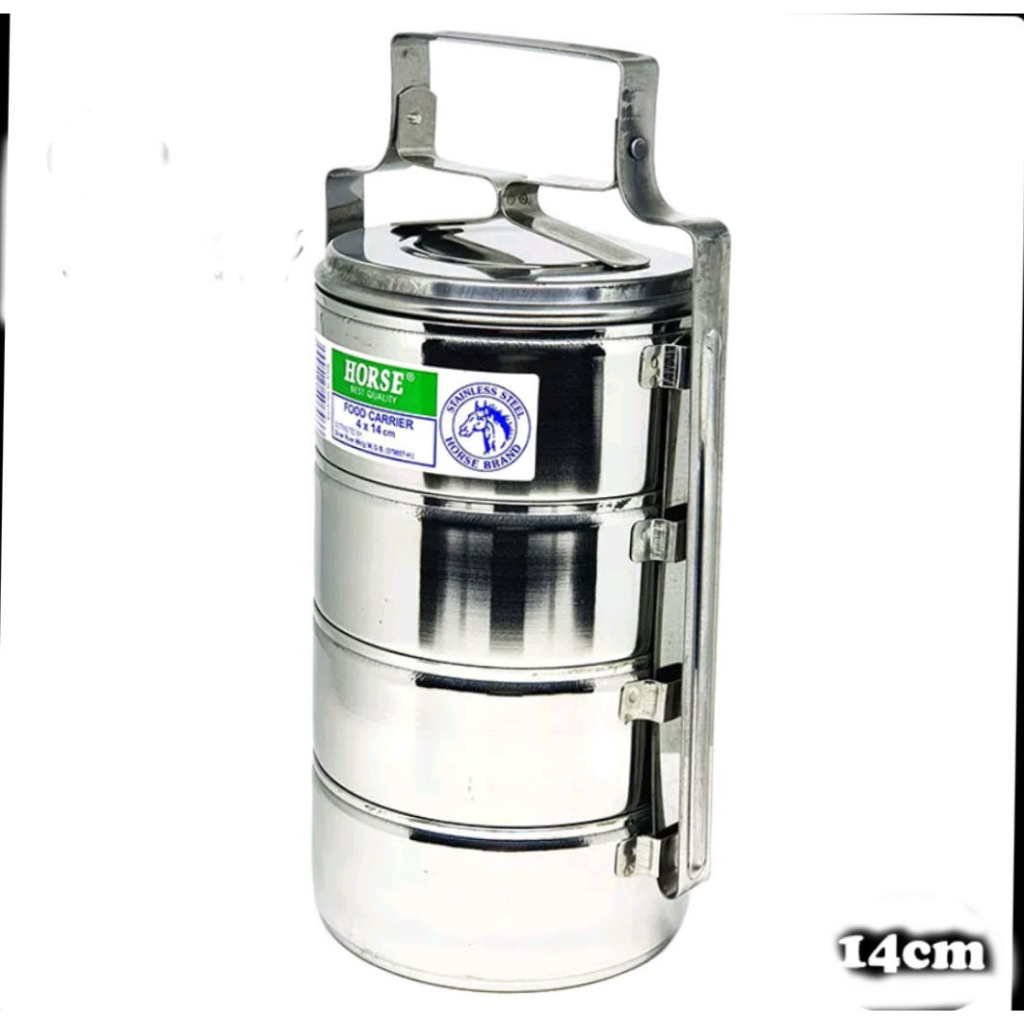 Jual Horse Food Carrier 14x4CM STAINLES /Rantang Kotak Bekal / Lunch ...