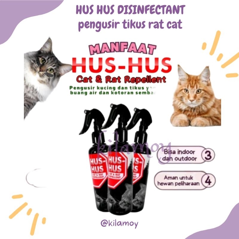 Jual Pengusir Tikus RAT CAT Reppellent HUS HUS Disinfectant Anti TIKUS ...