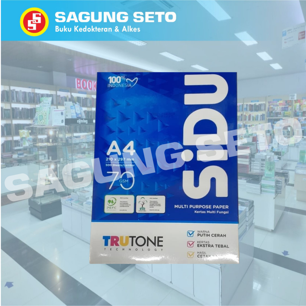 Jual KERTAS HVS A4 75 GSM SIDU ( 1 RIM ) SINAR DUNIA | Shopee Indonesia