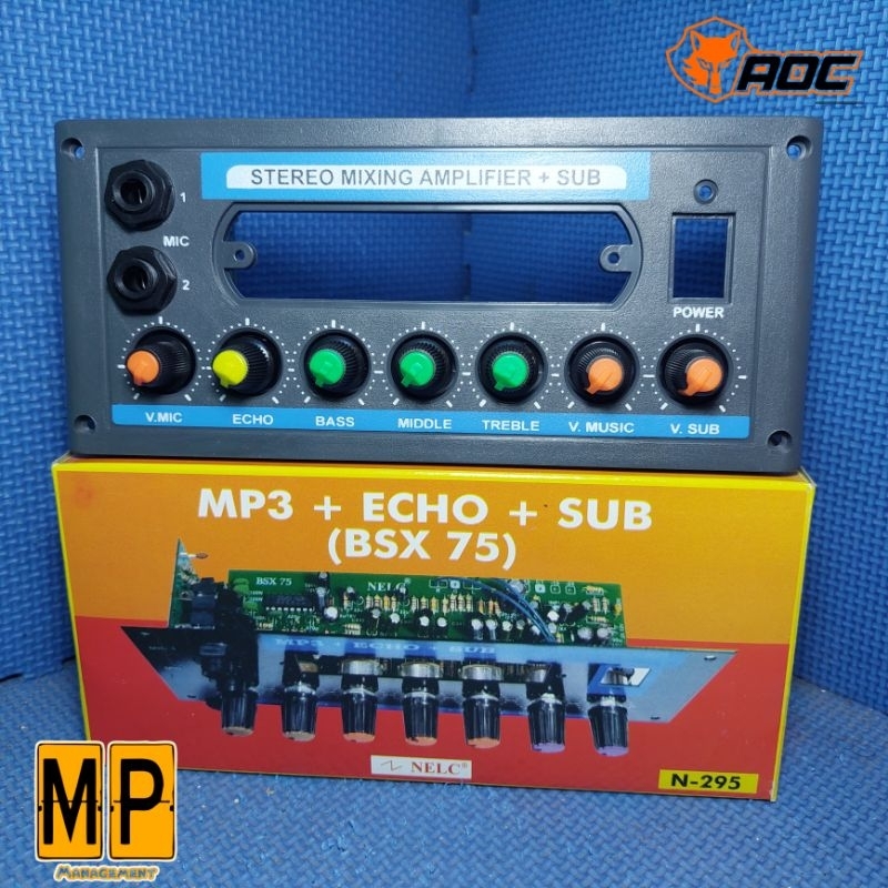 Jual Kit modul tone control speaker aktif mp3 stereo karaoke echo mix sub BSX 75 NELC N-295 ...