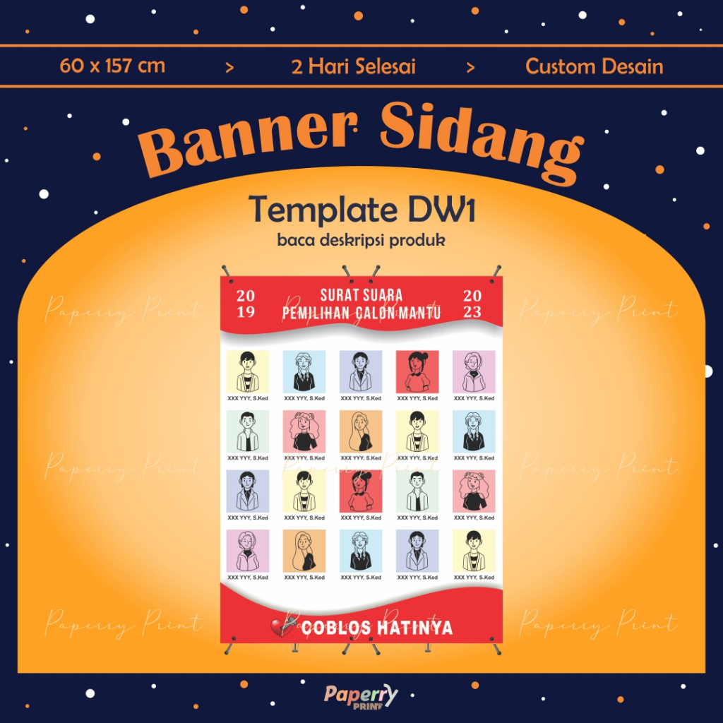 Jual [Double Banner] Banner Wisuda / X Banner Wisuda / Custom Banner ...