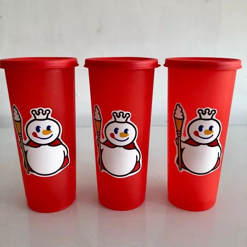 Jual gelas Tumbler mixue merah 500 ml dan 360 ml | Shopee Indonesia