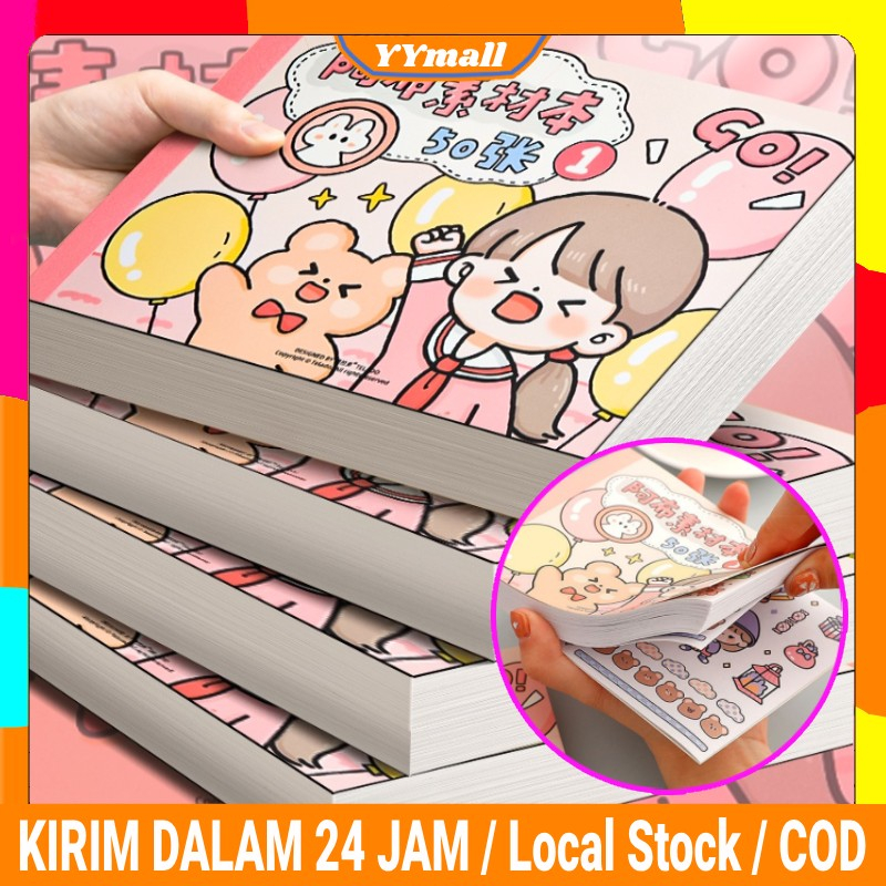 Jual 【COD】50 Lembar Sticker Mr Diy Stiker Aesthetic Stiker Lucu Stiker ...