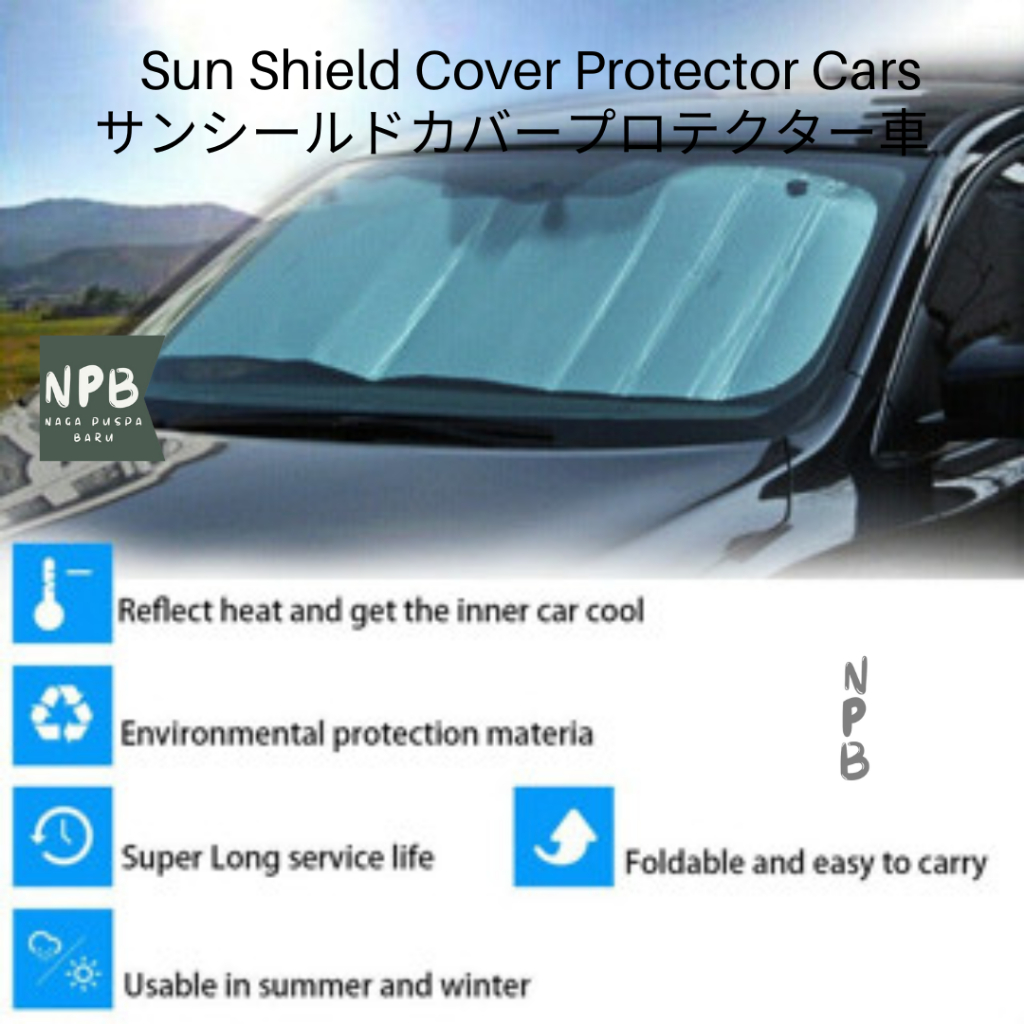 Jual Sun Shield Cover Protector Cars - Pelindung Panas Dashboard Kaca ...