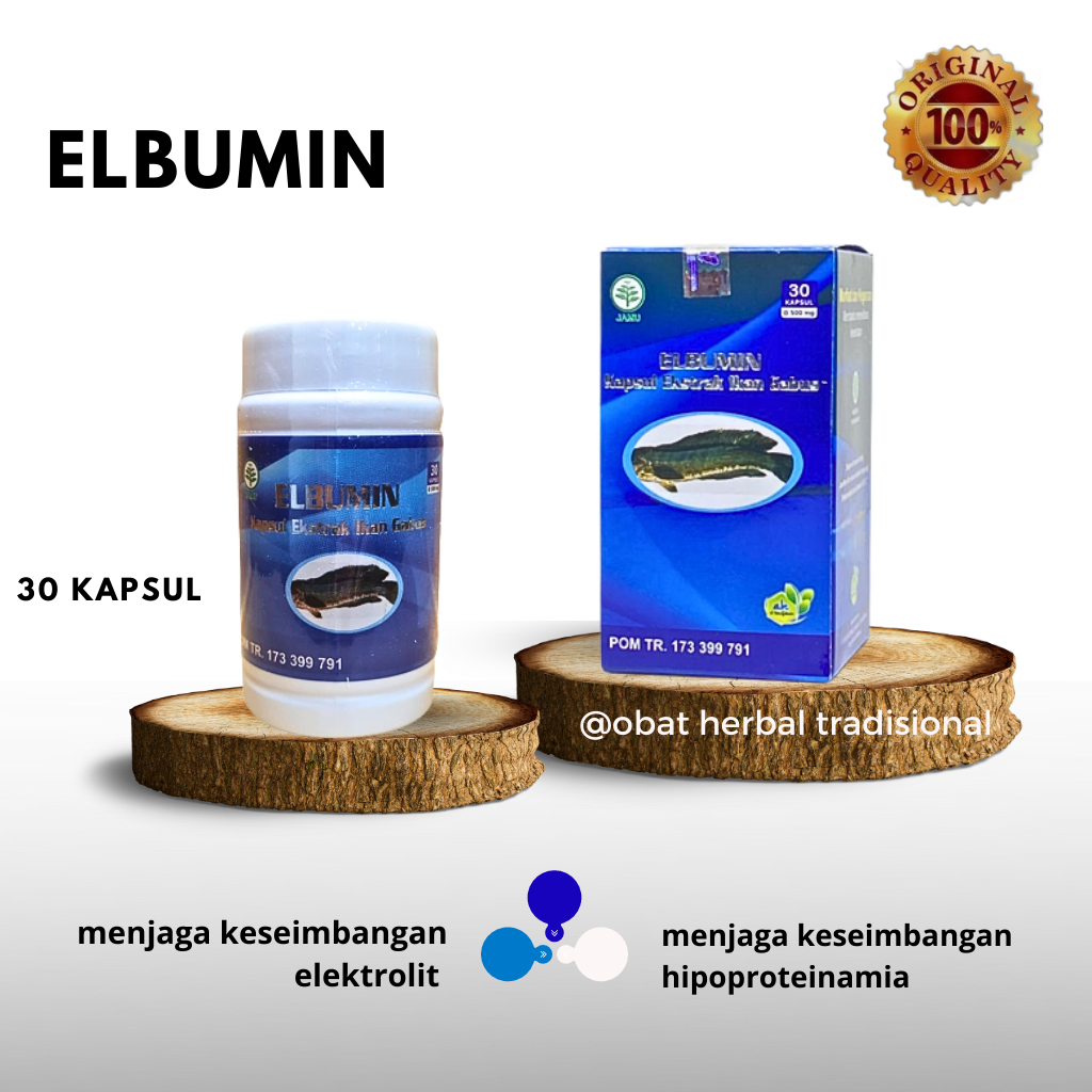 Jual ALBUMIN - ELBUMIN -SARI IKAN GABUS 500 MG | Shopee Indonesia
