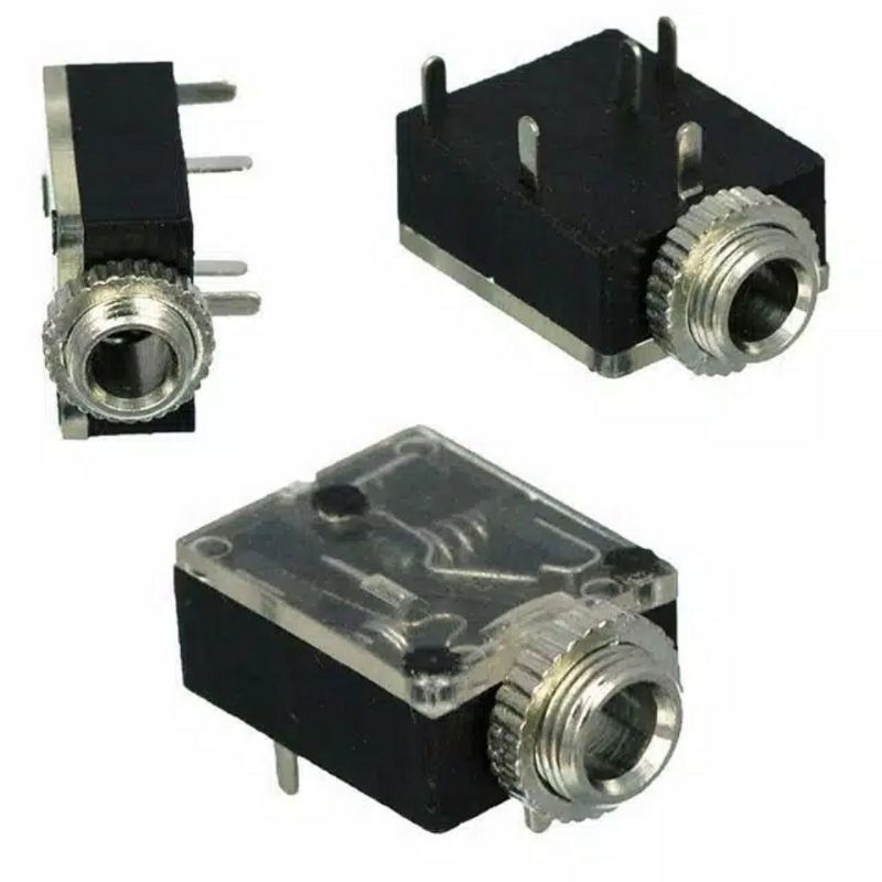 Jual Socket AUX Female 3.5mm 5 Pin PCB Mount Stereo Headphone Socket ...