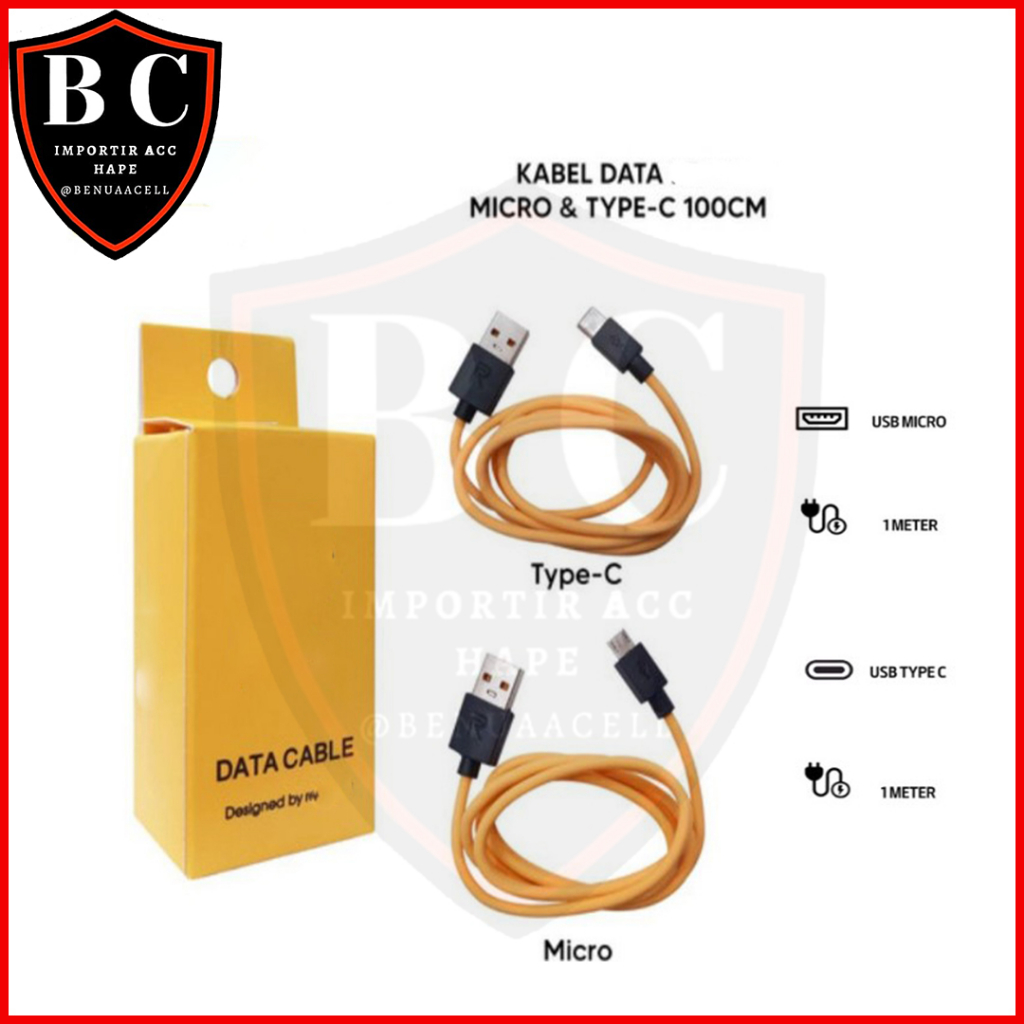 Jual KABEL DATA TYPE C FOR RLM FAST CHARGING 2.4A - KABELDATA FOR RLM 6 ...