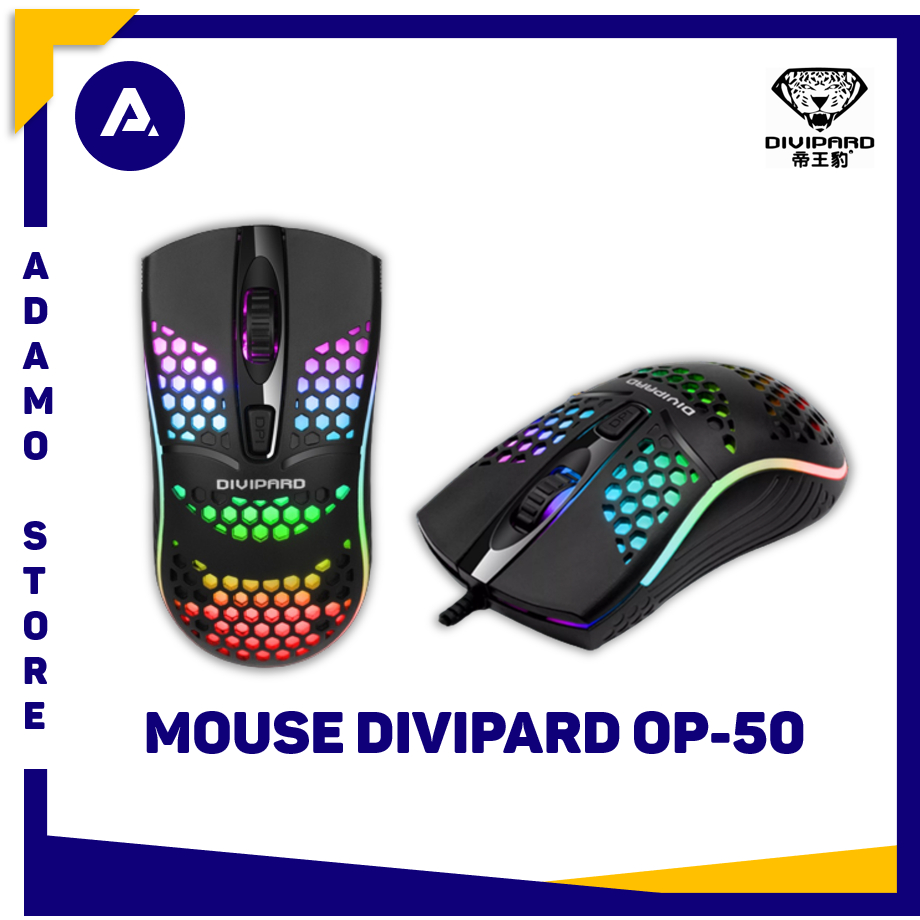 Jual Mouse Gaming Honey Comb USB Divipard OP50 7 LED Lights | Shopee Indonesia