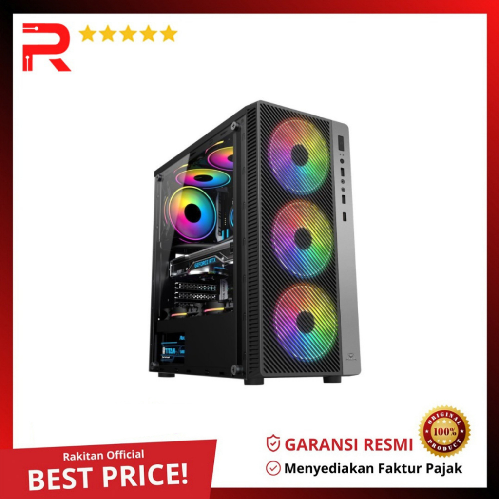 Jual Casing PC AULA FZ008 ATX include 3 Fan RGB - AULA FZ 008 Gaming ...