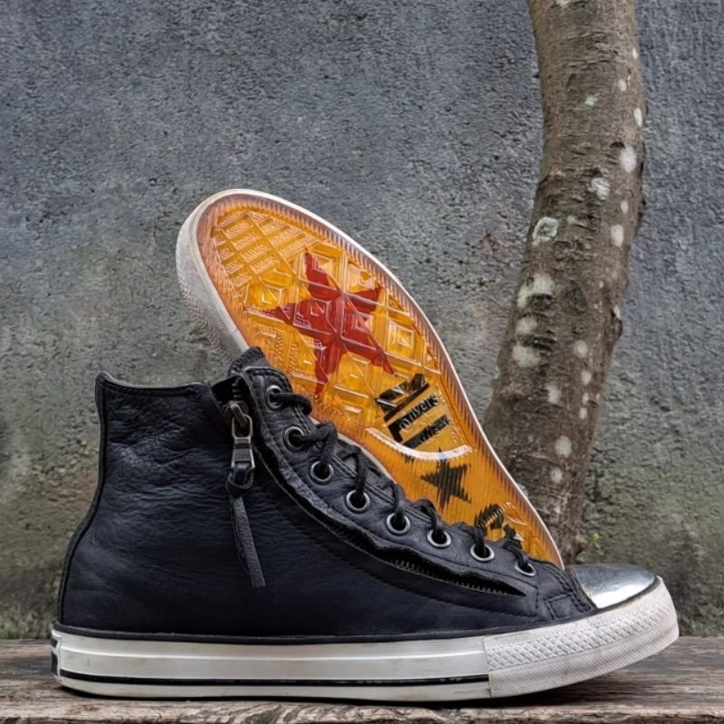 Jual converse x john varvatos double zipp leather steel toe "SAMPLE ...