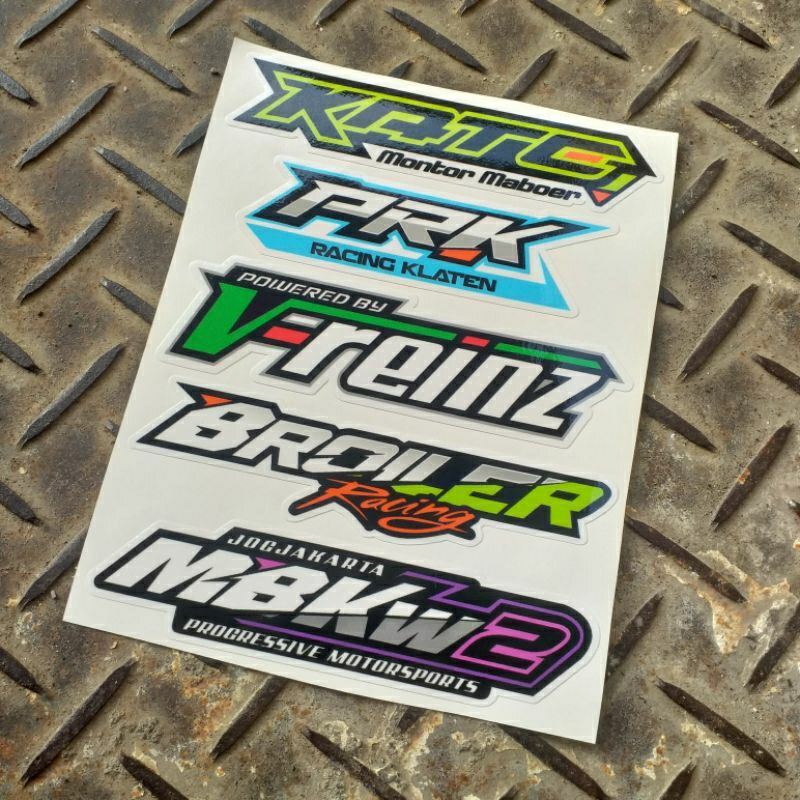 Jual stiker pack KATC, PRK, Vreinz, Broiler Racing, mbkw2 | Shopee Indonesia