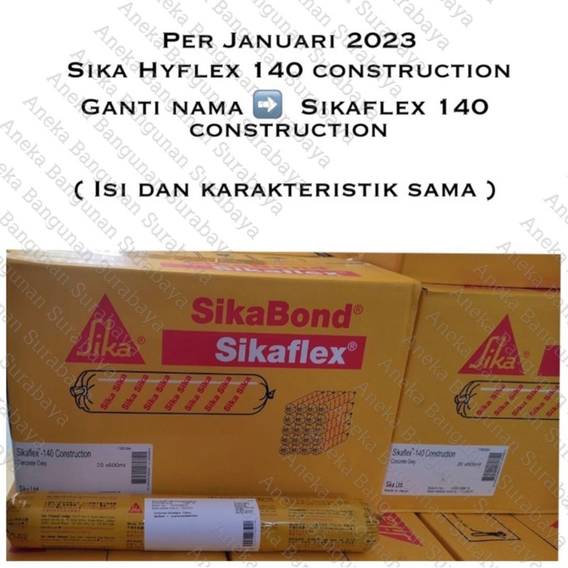 Jual Sikabond Sikaflex 140 | sealant netral SIKA HYFLEX lem sosis isi 600ml | Shopee Indonesia