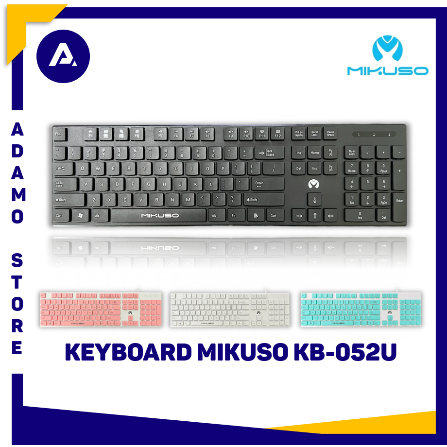 Jual Keyboard Mikuso KB-052U Wired USB Multimedia Keyboard | Shopee Indonesia