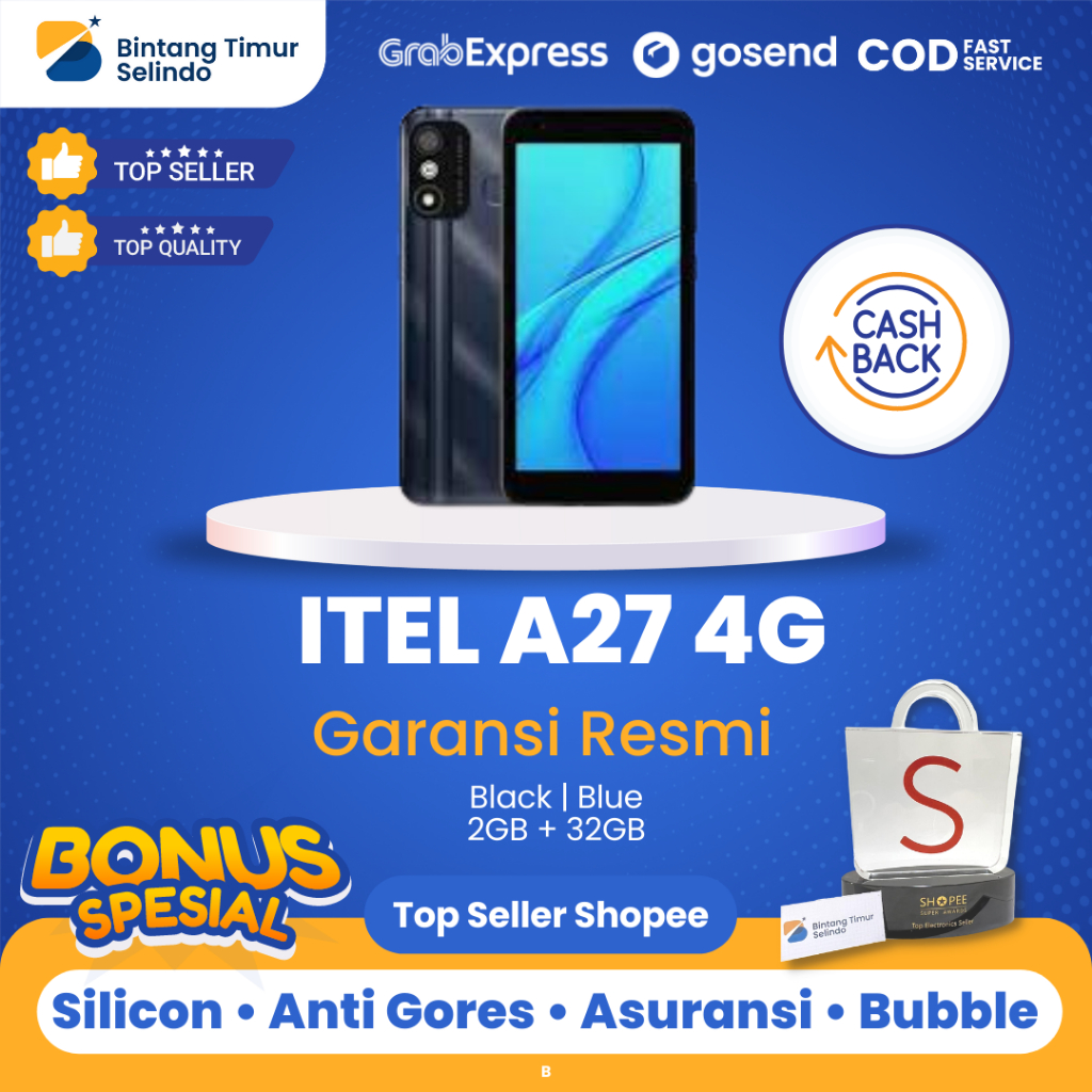 Jual ITEL A27 2/32 NEW Garansi Resmi 1 Tahun | Shopee Indonesia